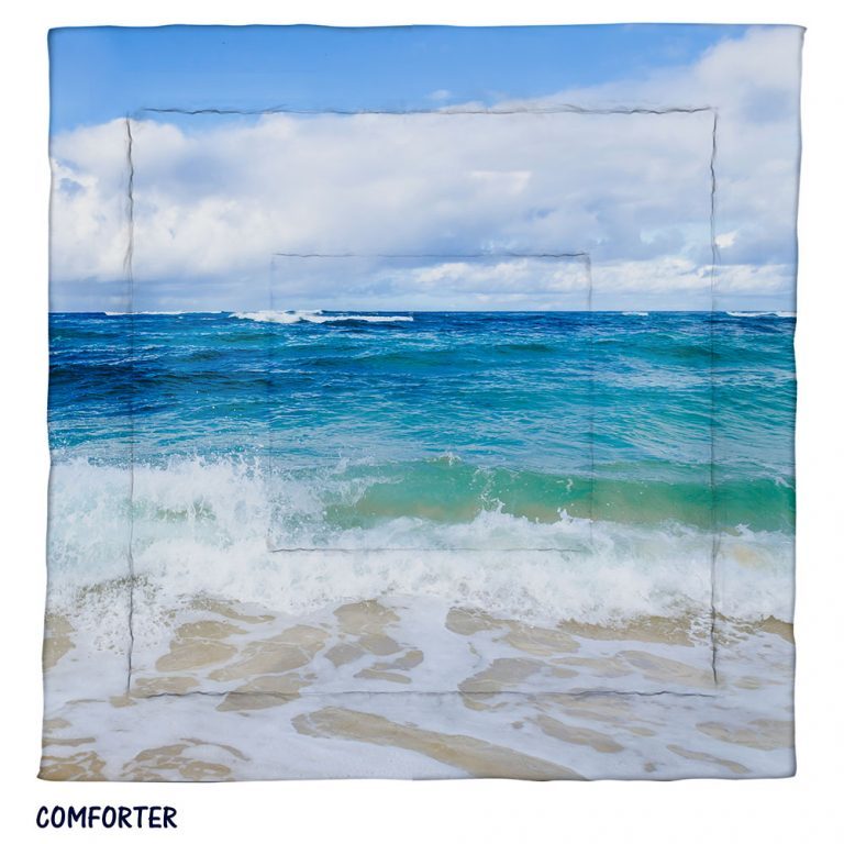 Ocean water comforter, sea, bedding, beach, coastal style, twin king ...