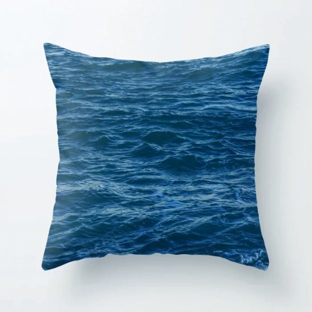Deep Blue Ocean pillow covers set – 14, sea cushions set, blue ocean ...
